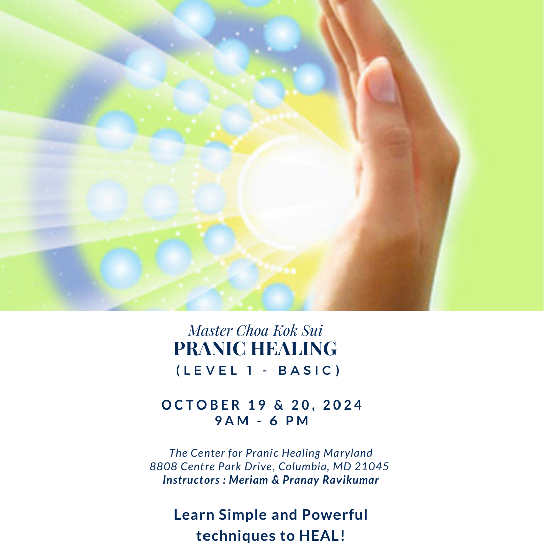 Basic Pranic Healing Class (Level 1) with Pranay & Meriam Ravikumar ...